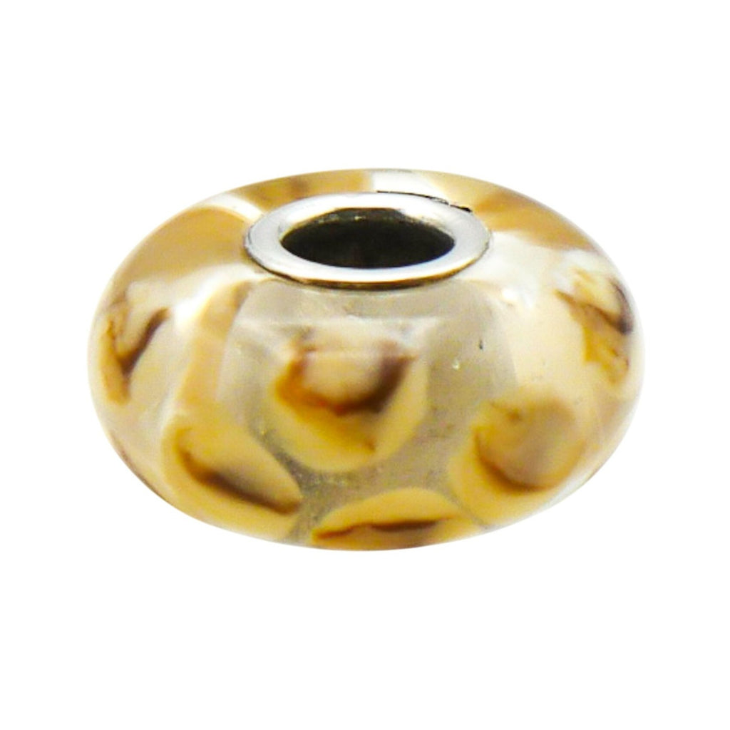 Trollbeads Rare Beige Dot Glass Bead Sterling Silver Charm – Legacy ...