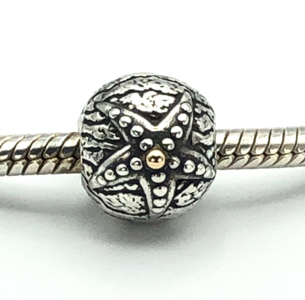 PANDORA Starfish Clip Sterling Silver with 14K Gold – Legacy Collectors
