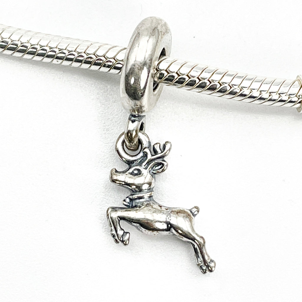 Pandora Reindeer Sterling Silver Christmas Dangle Charm – Legacy Collectors