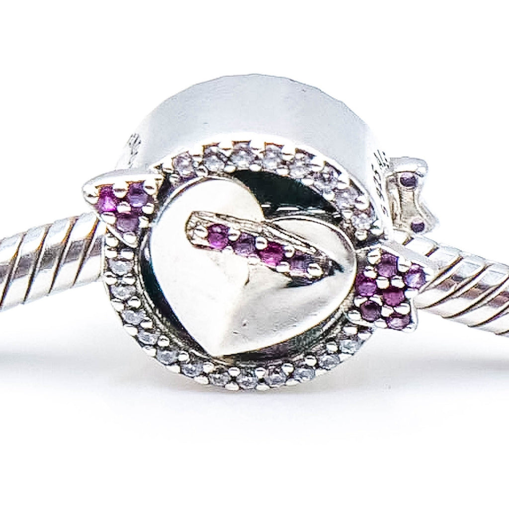 PANDORA Sparkling Arrow And Heart Sterling Silver Charm – Legacy Collectors