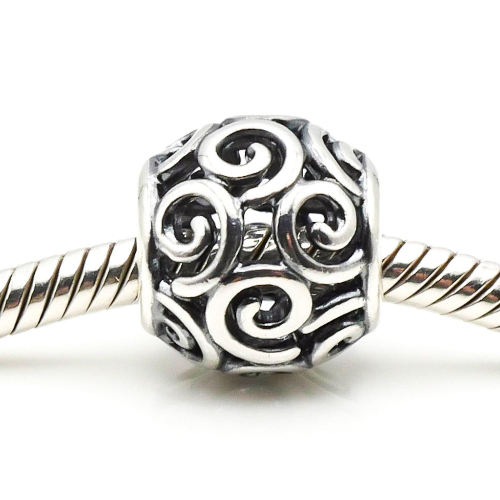 PANDORA Openworks Swirls Sterling Silver Charm – Legacy Collectors