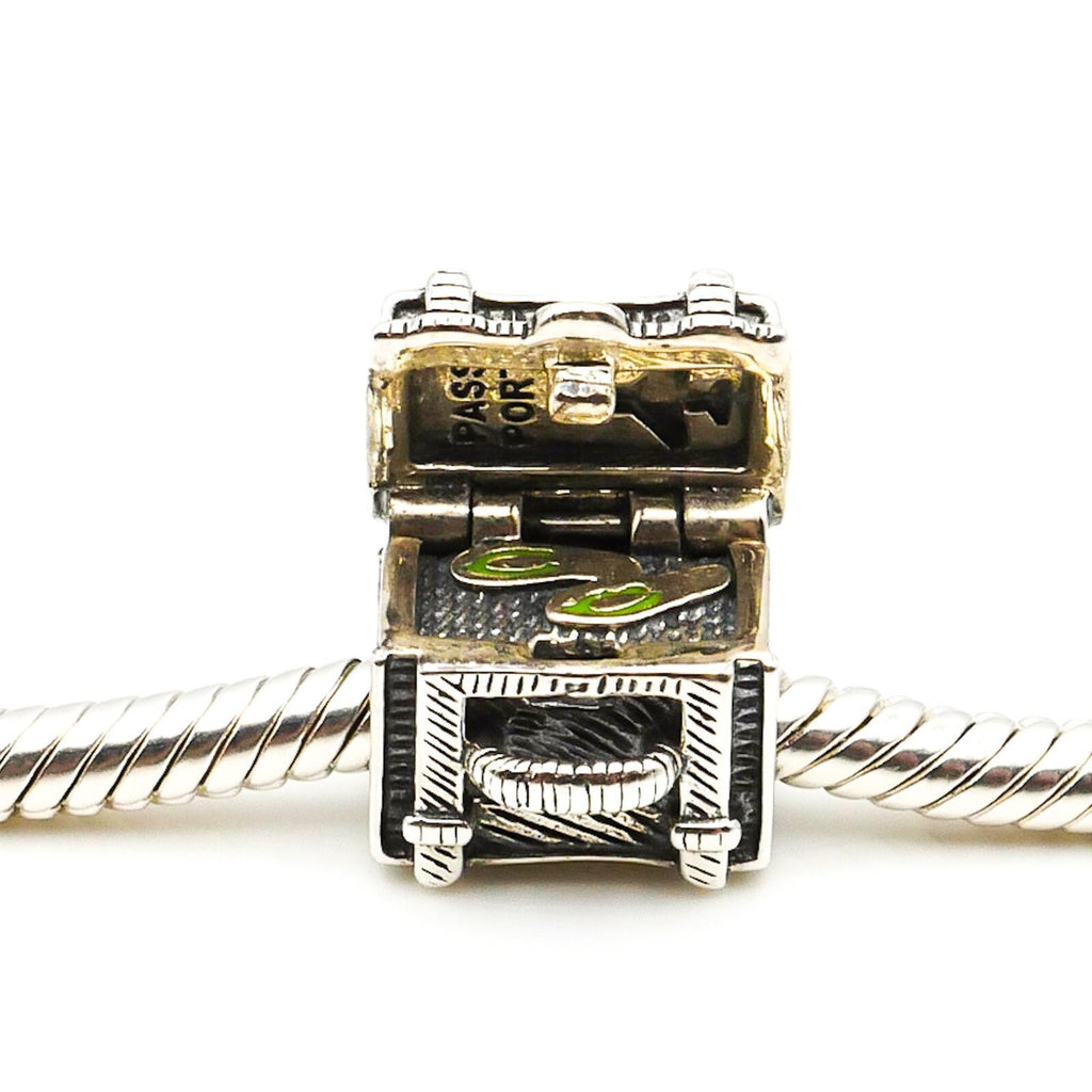 CHAMILIA Sterling Silver Steamer Trunk - Locket Charm Bead – Legacy ...